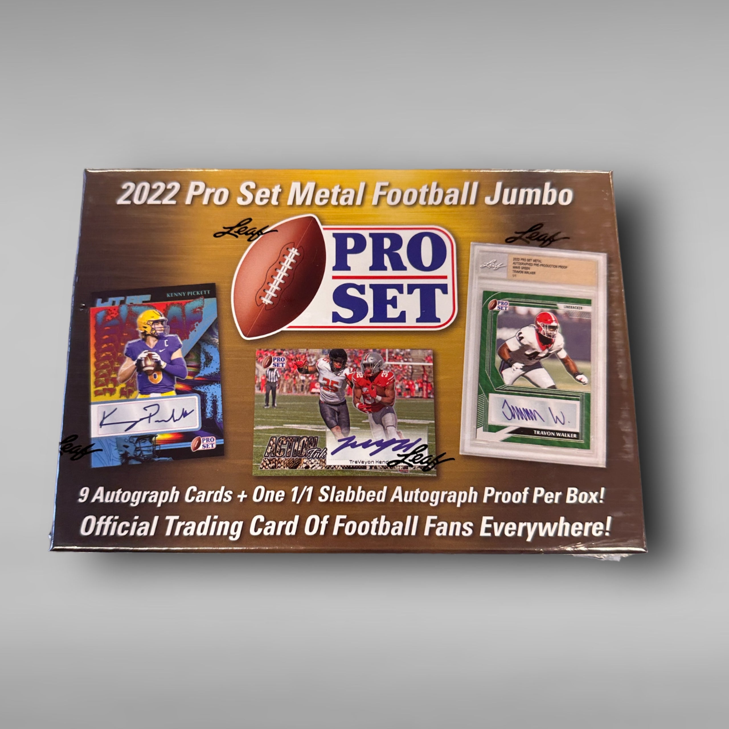 2022 Leaf Pro Set Metal Football Jumbo Hobby Box | Grand Slam Cards